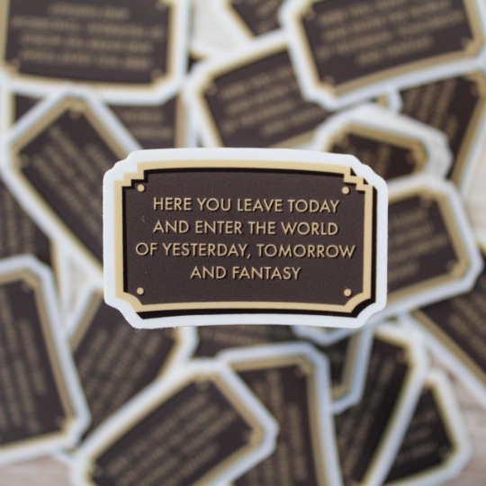 Entrance Plaque Sticker – Makings of a Dreamer