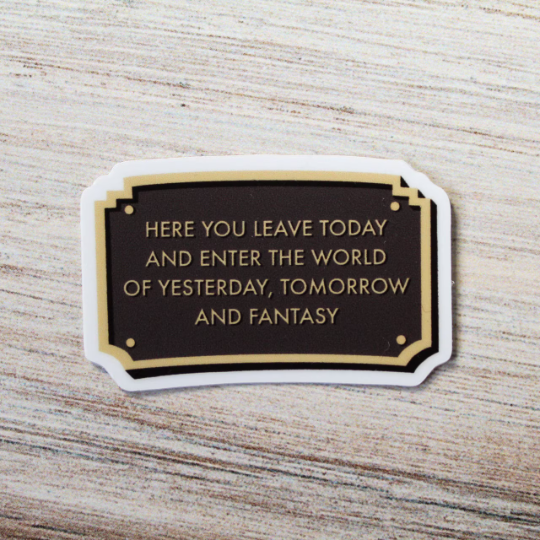 Entrance Plaque Sticker – Makings of a Dreamer